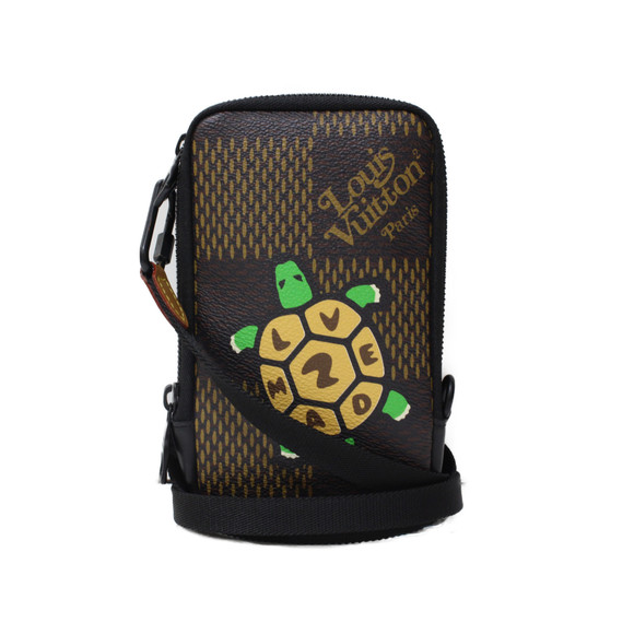 Louis Vuitton | Bags | Louis Vuitton Double Phone Pouch Bag Brown ...
